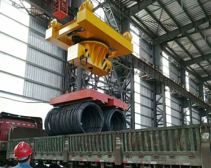 Lifting Magnet for Speed Wire（Coiled Bar） - Henan Xiqi Industrial Co., Ltd.